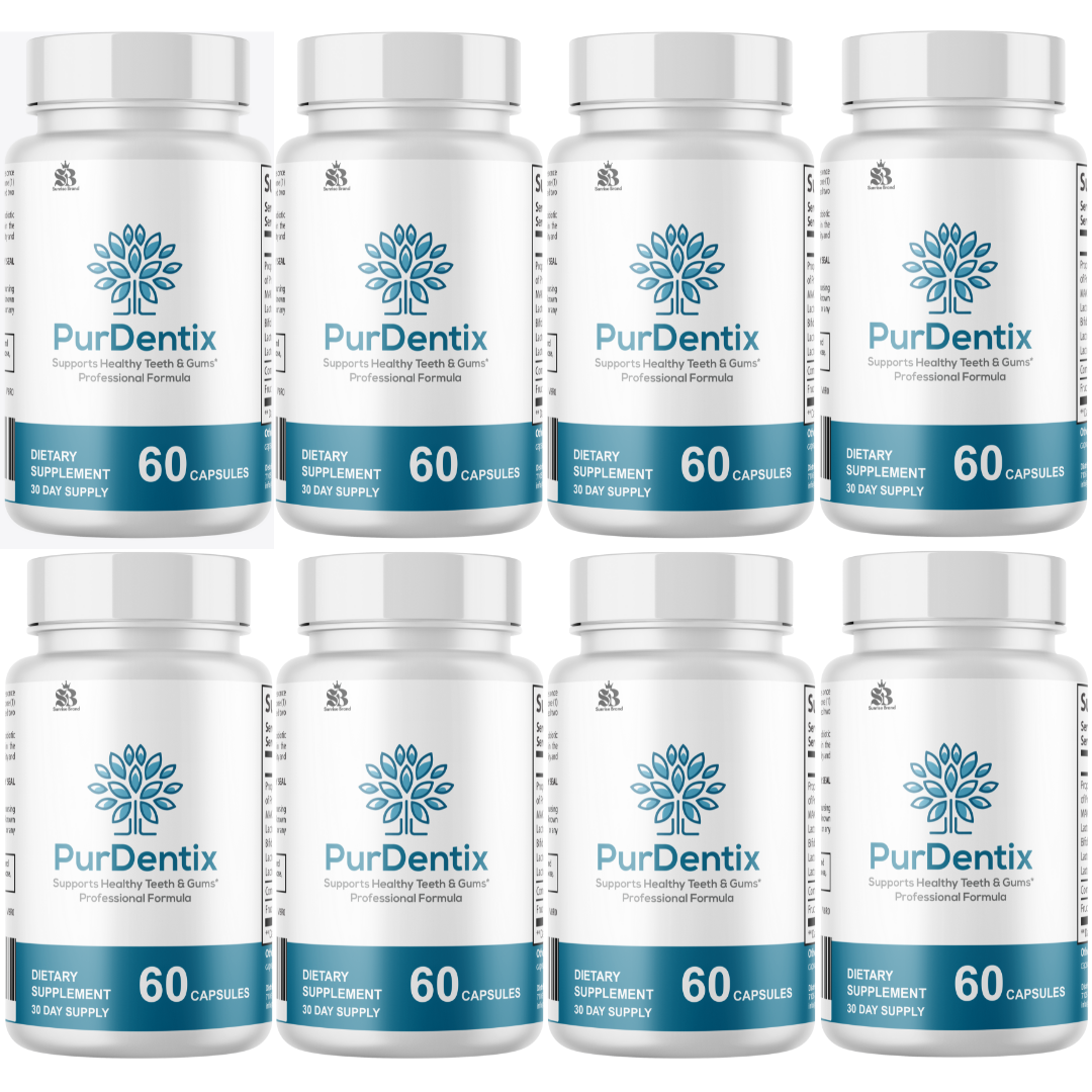 PurDentix - Advanced Formula for Teeth & Gums Health Support - 8 Bottl ...