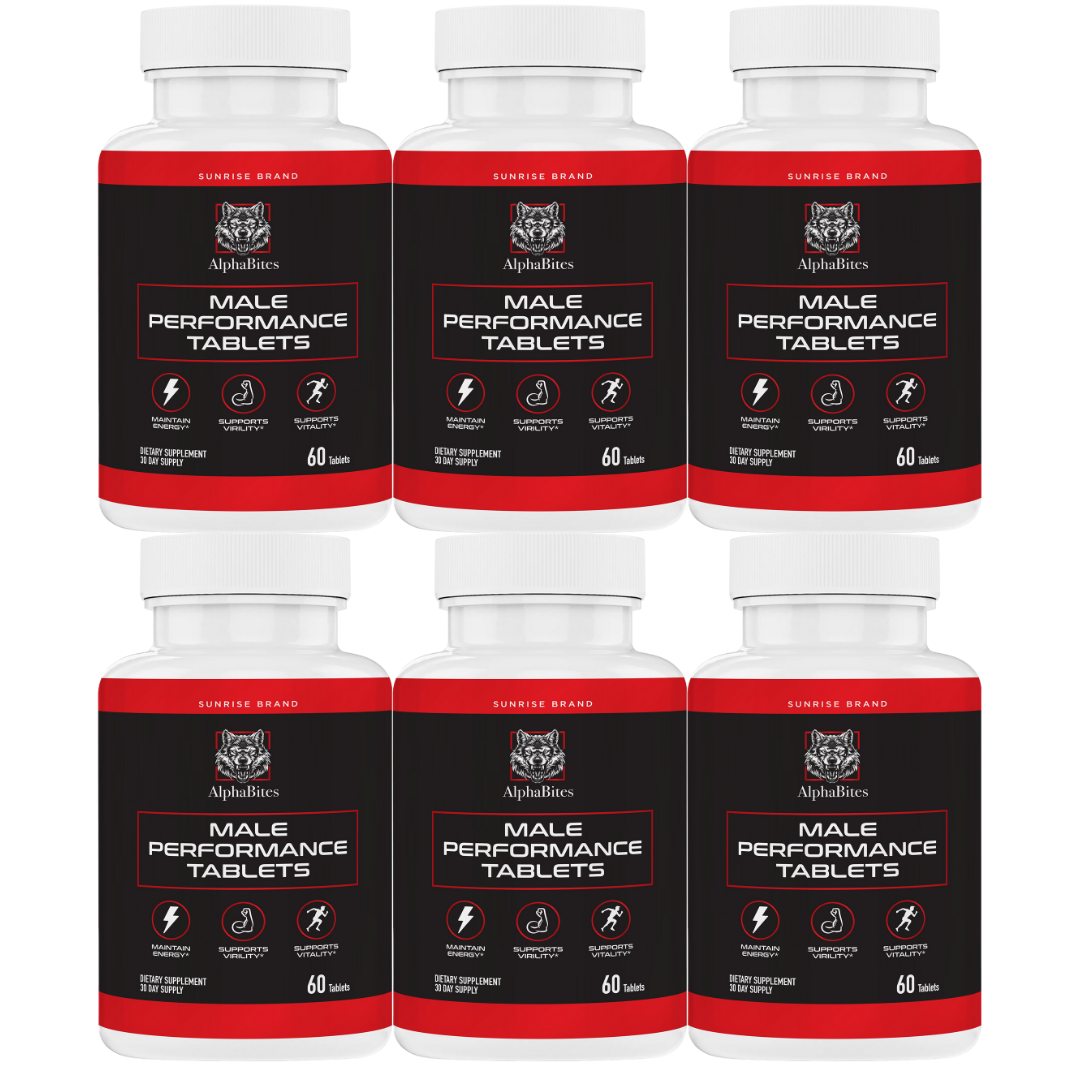 Alpha Bites Male Tablets, Alpha Bites Men's Performance 6 Pack – The ...