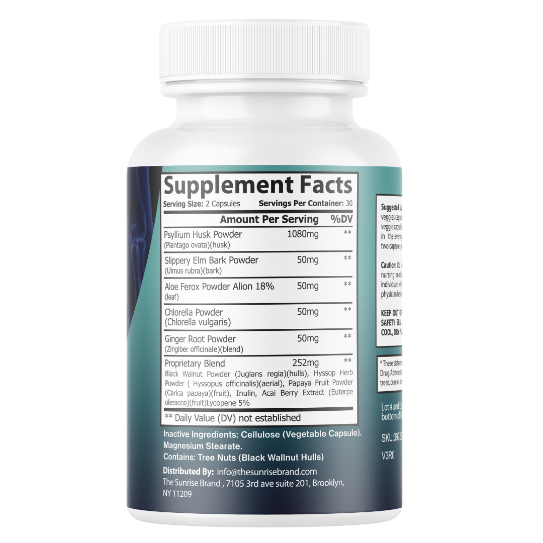 Colon Clean Pro Constipation & Bloating Support -2 Bottles 120 Capsule ...