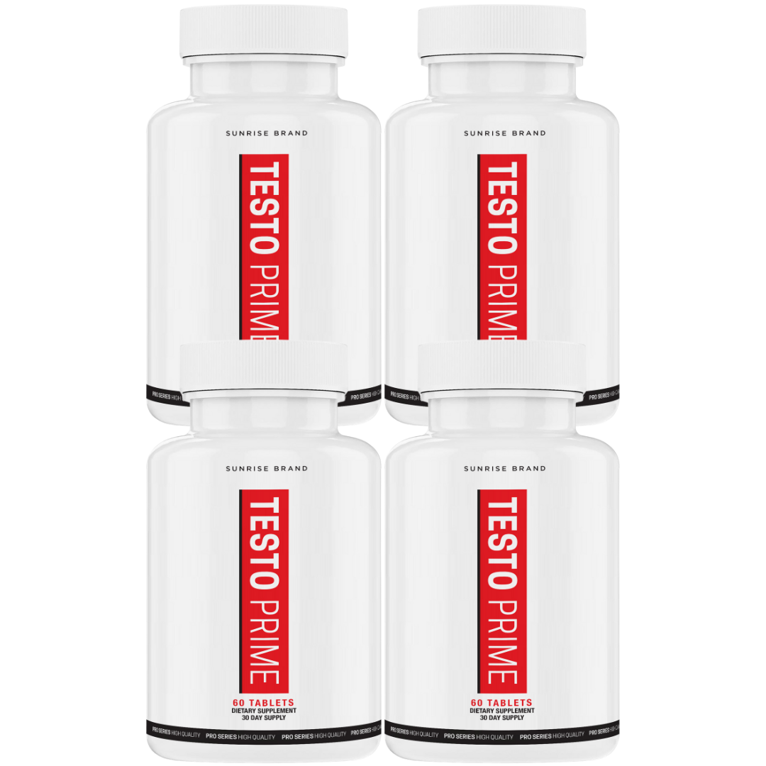 Testo Prime Tablets Extra Strength Formula Supplement 4 Pack – The ...
